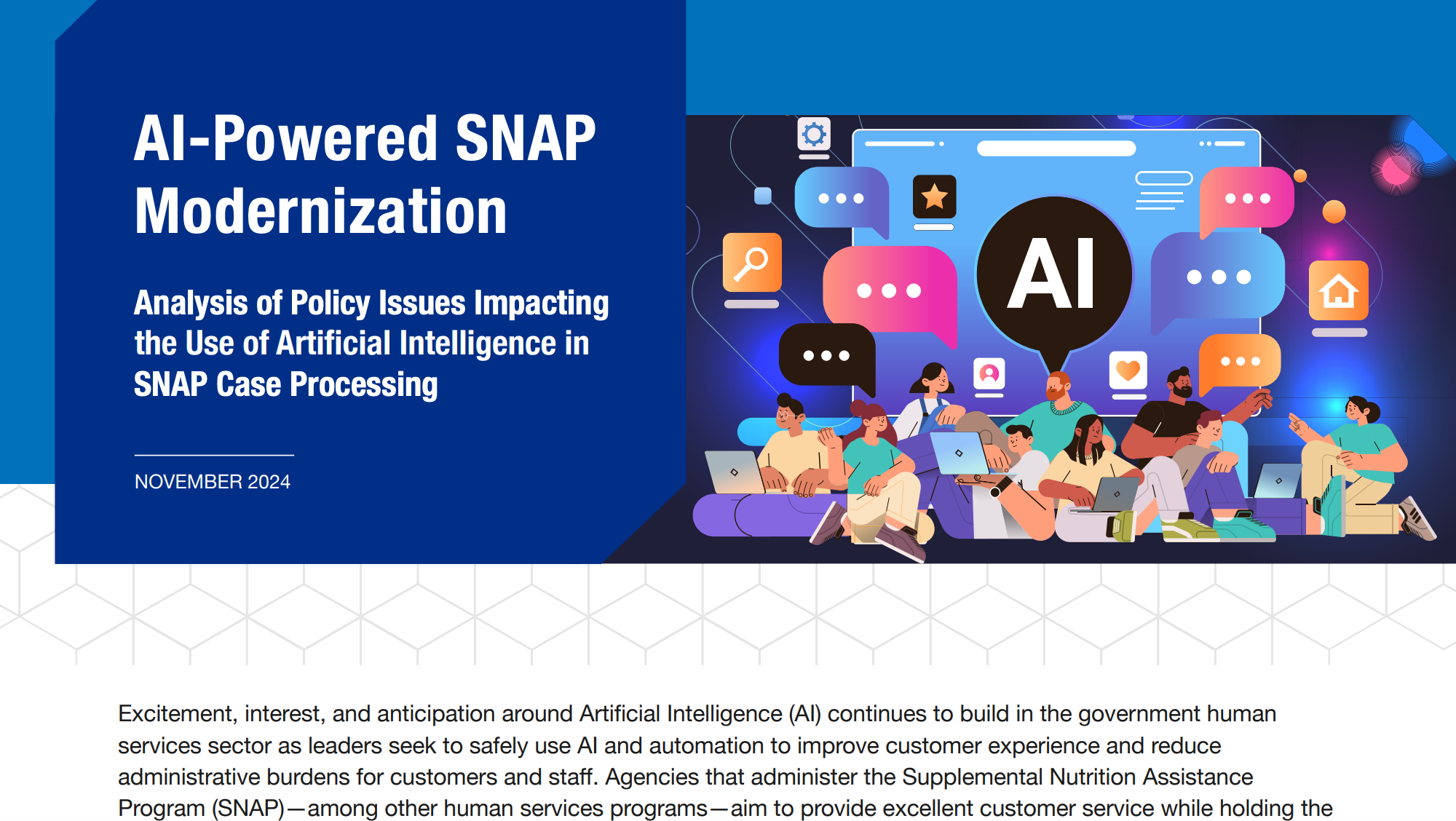 AI-Powered SNAP Modernization: Analysis of Policy Issues Impacting the Use of Artificial ...
